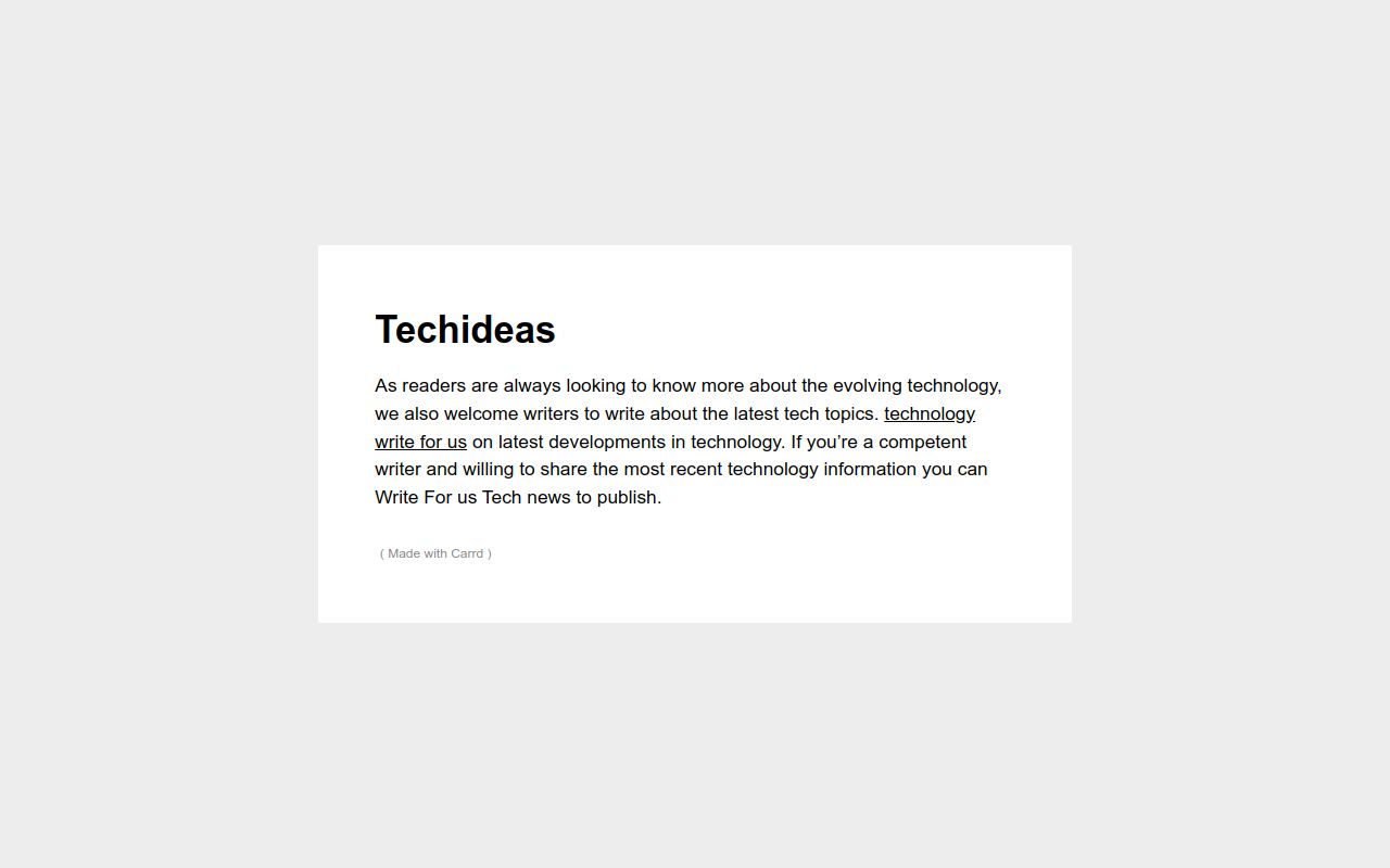 technology write for us